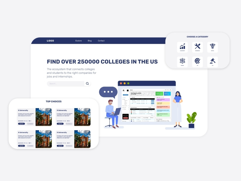 University Catalog Site Design by Dea on Dribbble