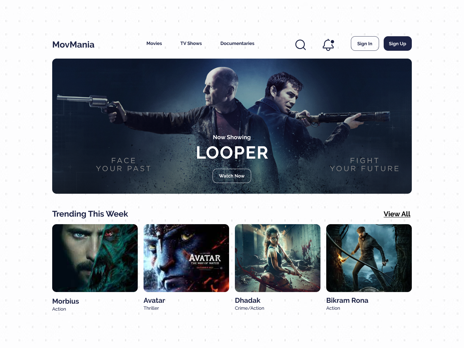 Movie Web App Design by Sirish Burlakoti on Dribbble