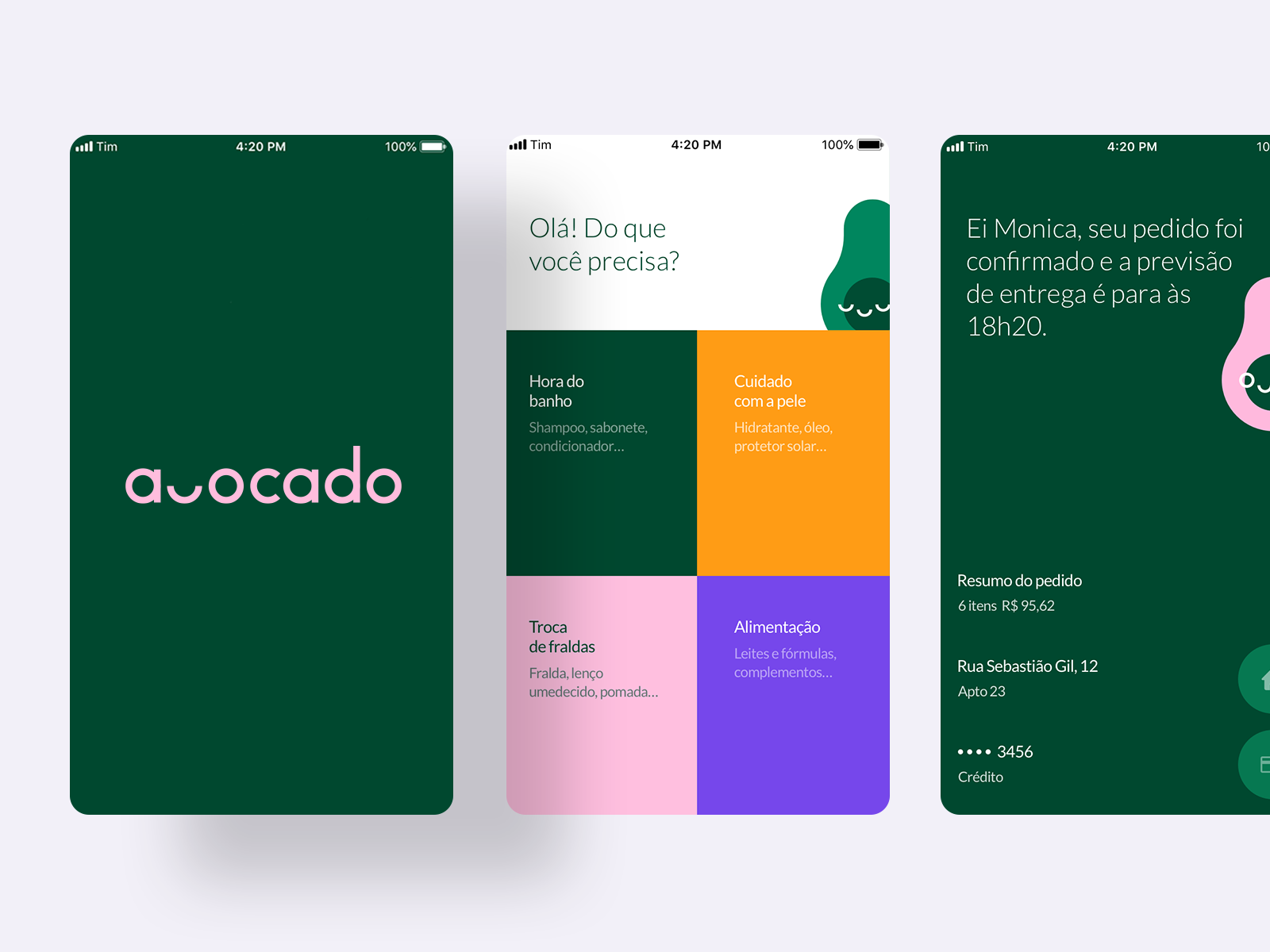 Avocado App by Victor Belinatti on Dribbble