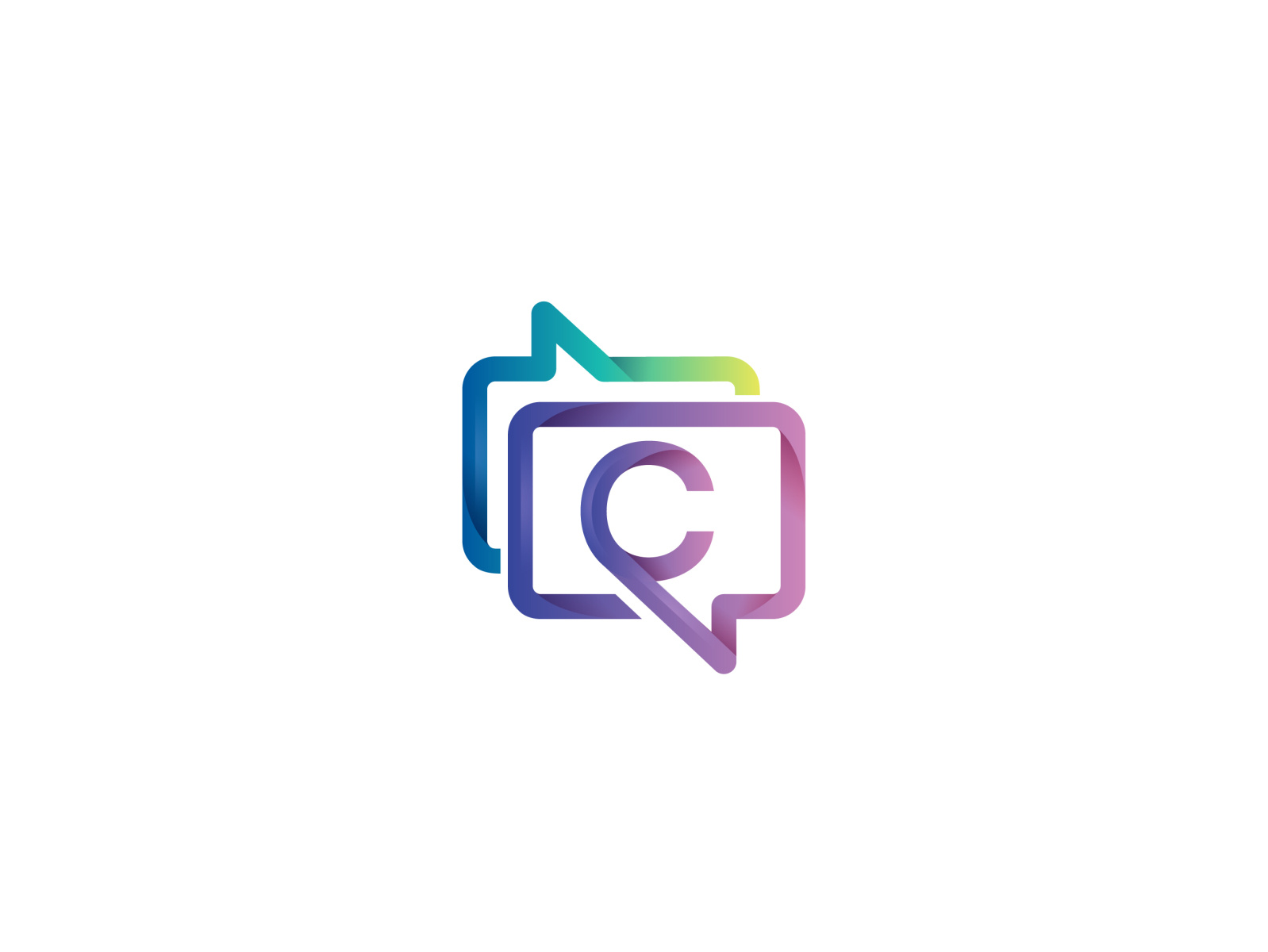 Chat app logo by Airislogo on Dribbble