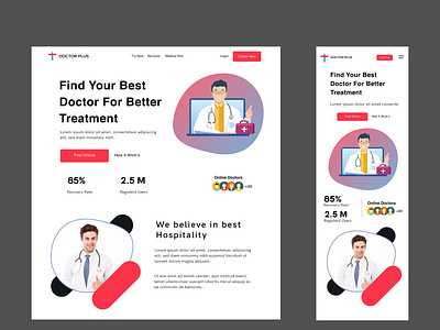 Medical Doctor Web and Mobile User Interface Design by UiUx Planet on ...