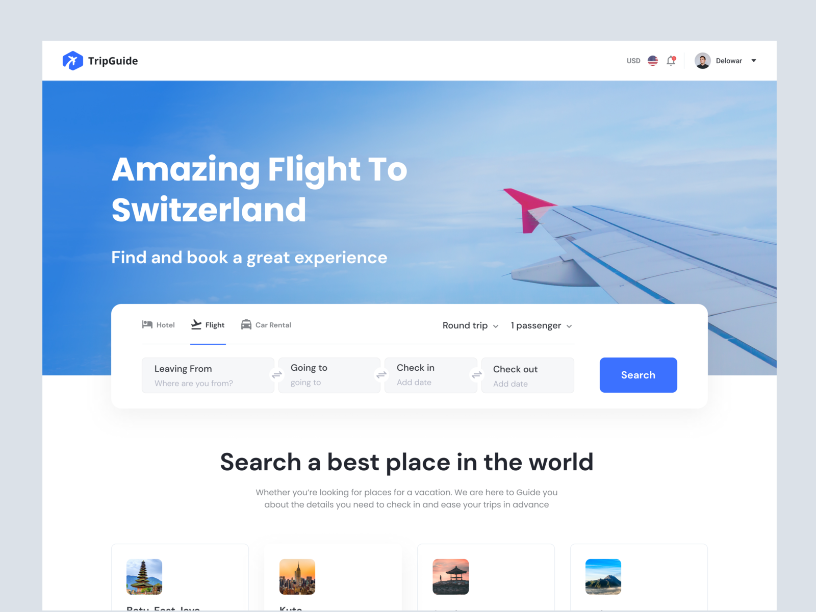 TripGuide - Booking Web App UI Kit by UIHUT - UI UX Design Agency on ...
