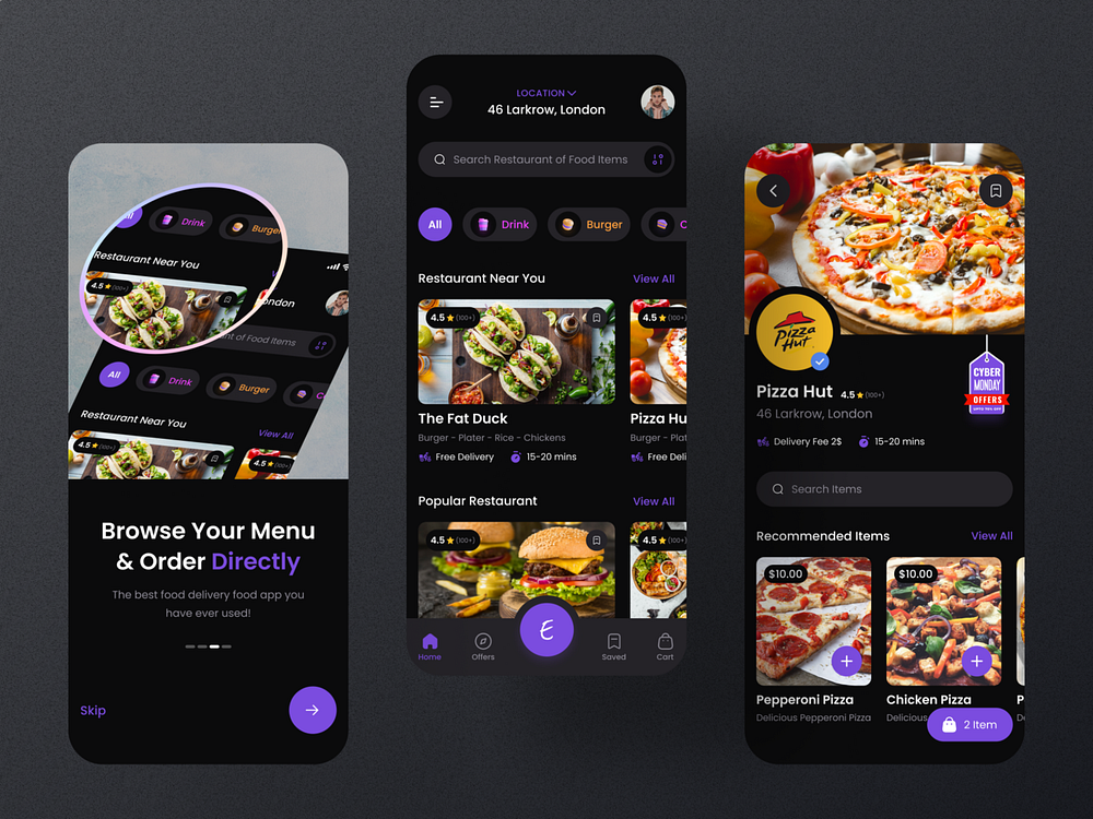 Food Delivery App UI KIT - Eat Up by UIHUT - UI UX Design Agency on ...