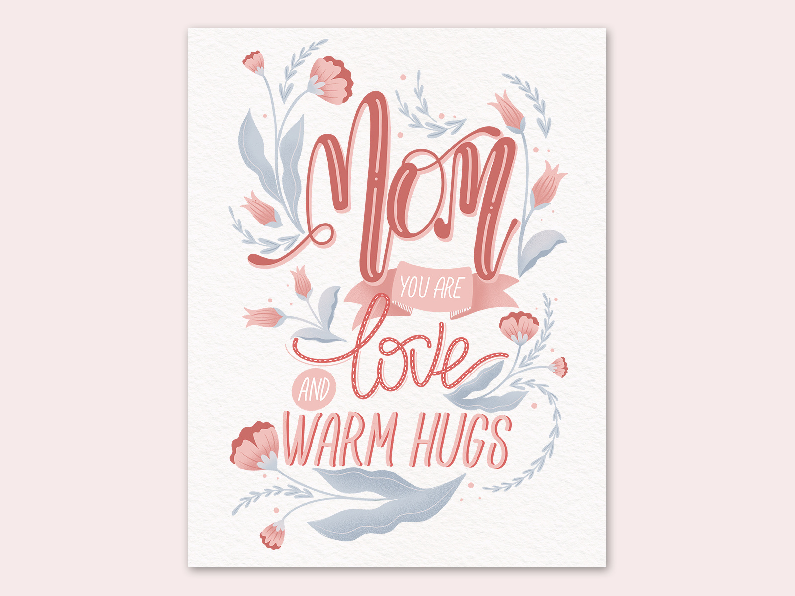 Poster For Mom | Lettering Art by Violeta Patolova Paolini on Dribbble