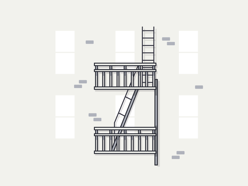 Fire Escape by Chris Ota on Dribbble