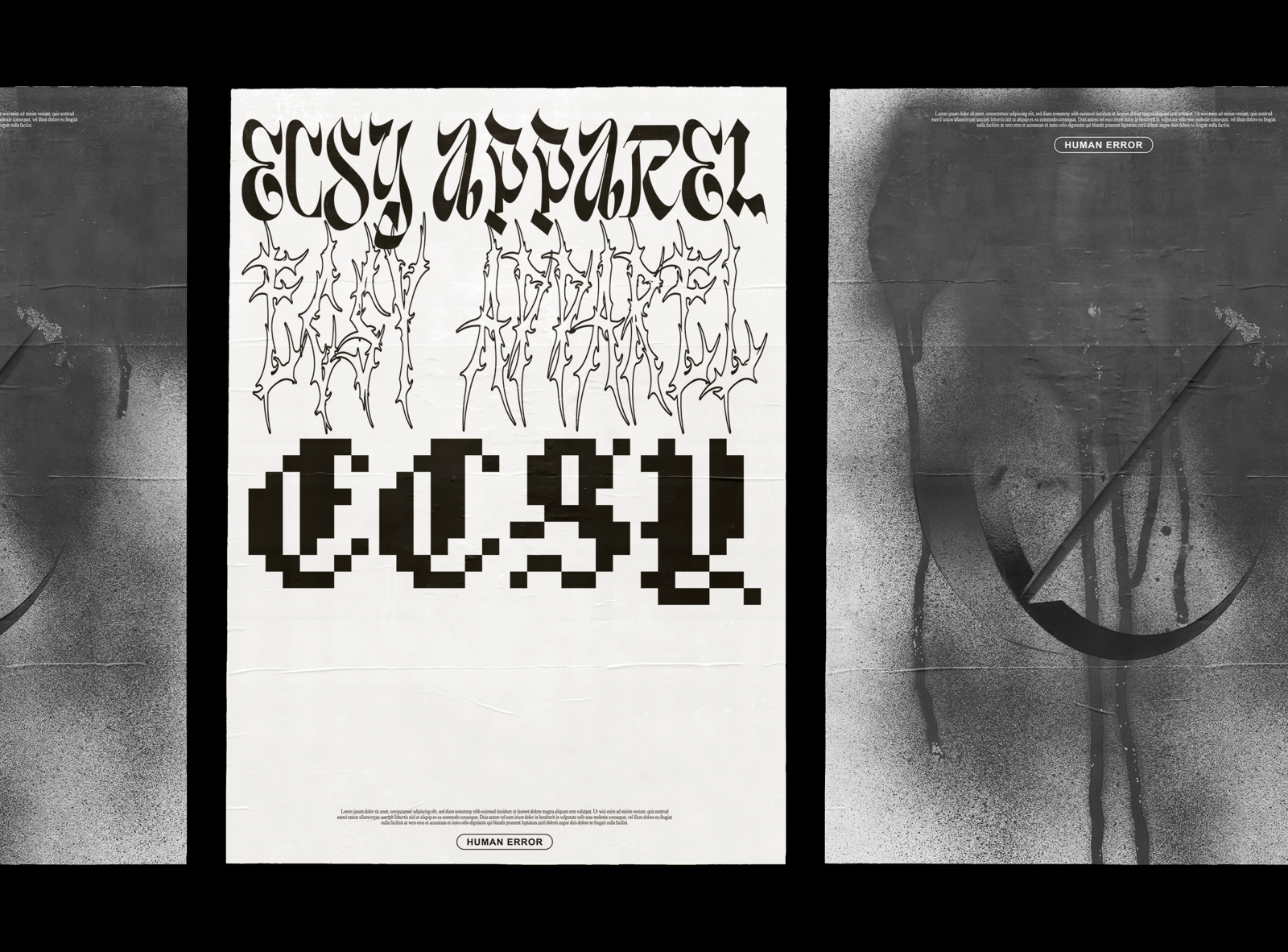 ECSY APPAREL VISUAL IDENTITY/*. by Tarek Grourou on Dribbble