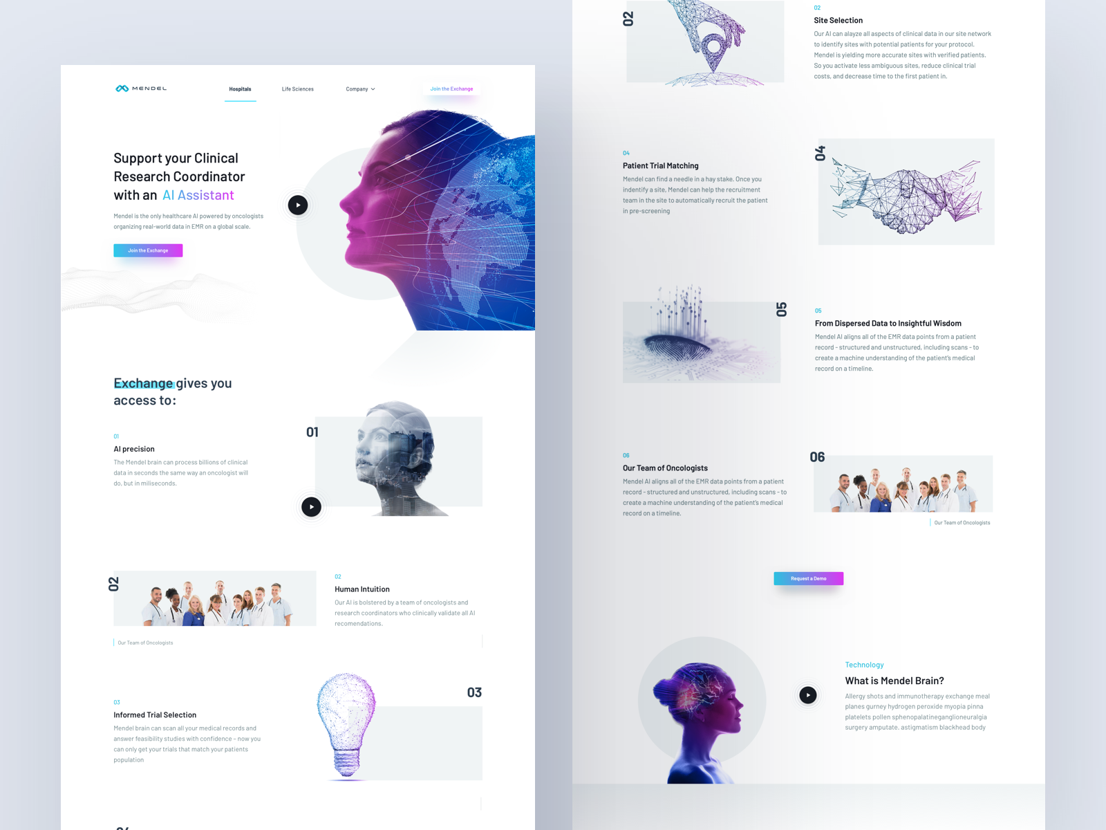 Mendel AI – Oncology Research – Hospitals' Site by Pawel Kontek for ...