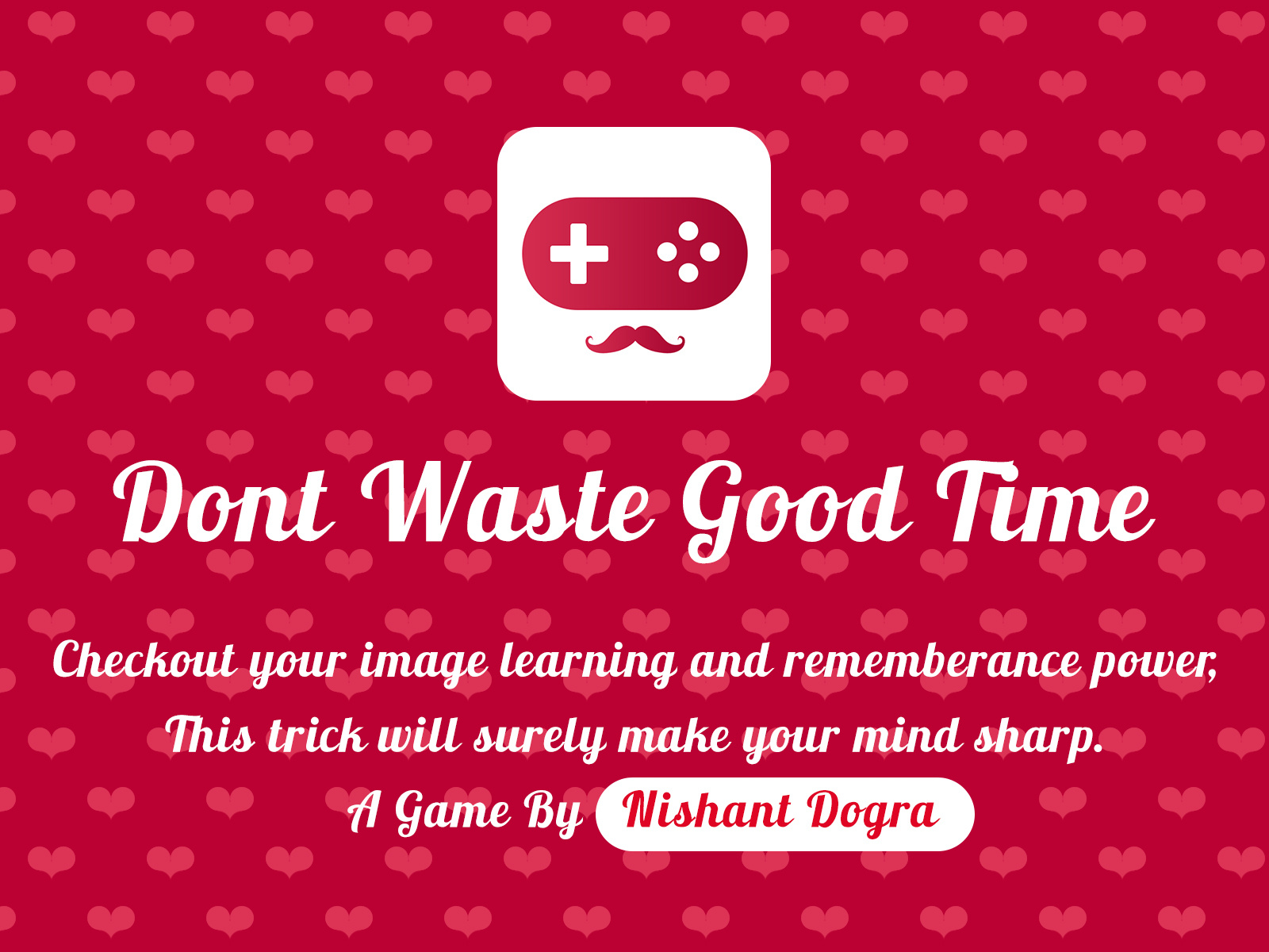 Dribbble - cover-good-time-game-v2.jpg by Nishant Dogra
