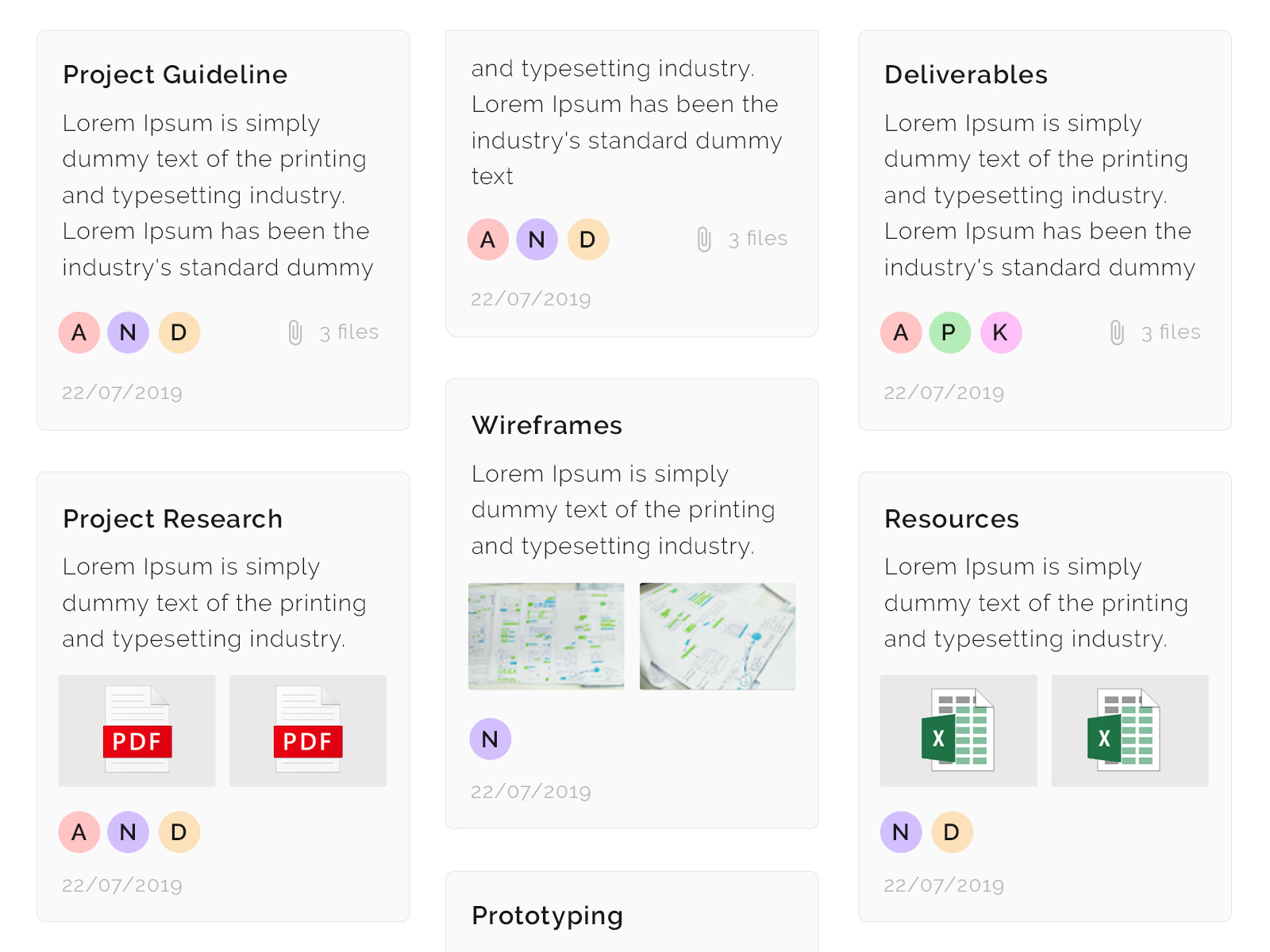 Gray Cards by Nishant Dogra on Dribbble