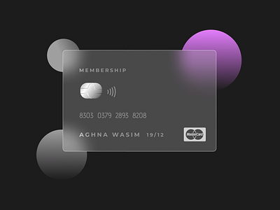 Credit Card UI Design by Aghna Wasim on Dribbble