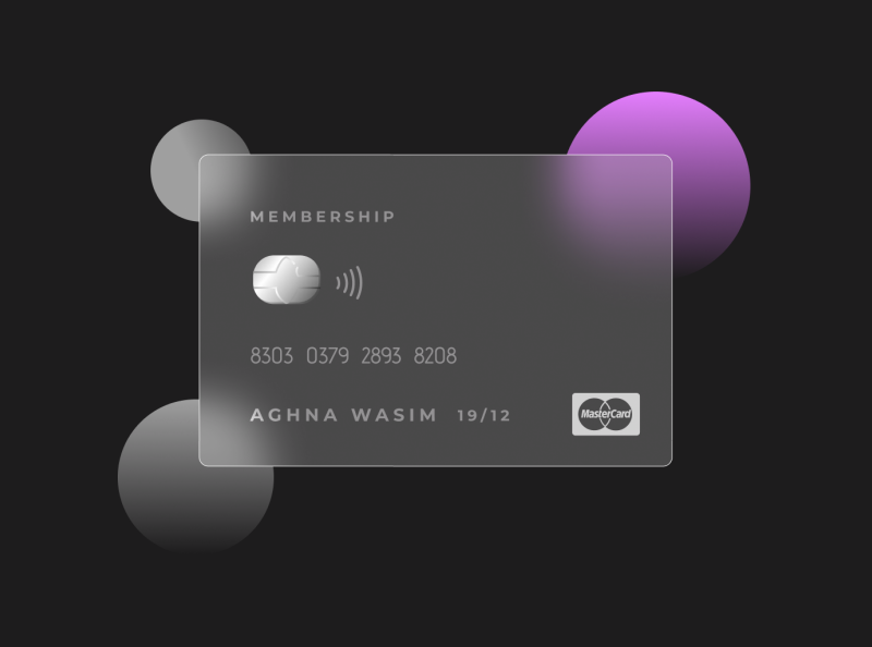 Credit Card UI Design by Aghna Wasim on Dribbble