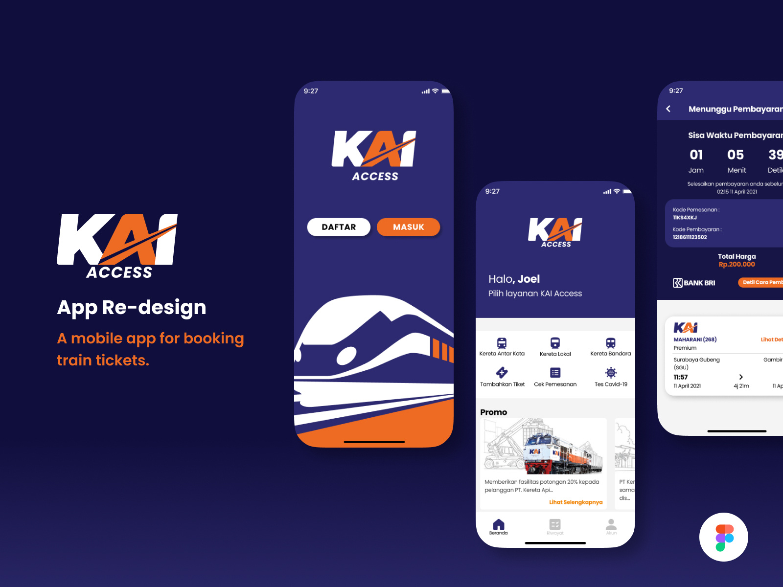Re-designing KAI Access app by Joel Amanta Wiraatmadja on Dribbble
