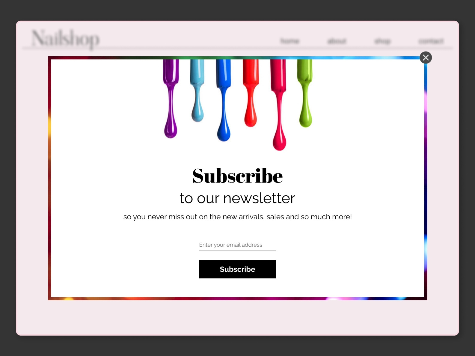 Daily UI 026 - subscribe by Ella on Dribbble