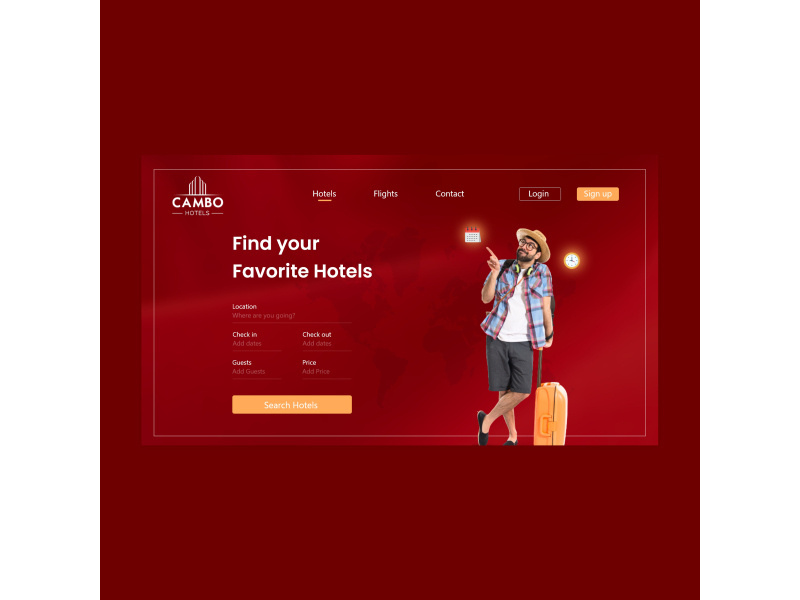 Hotel web design by Vipin R Yadav on Dribbble