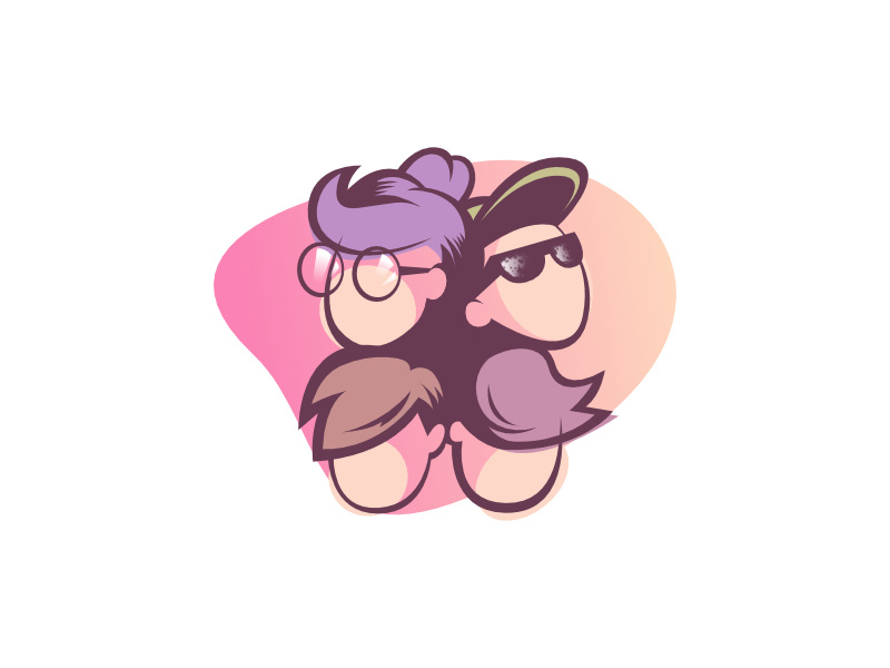 Friends App Logo by Cliffex on Dribbble