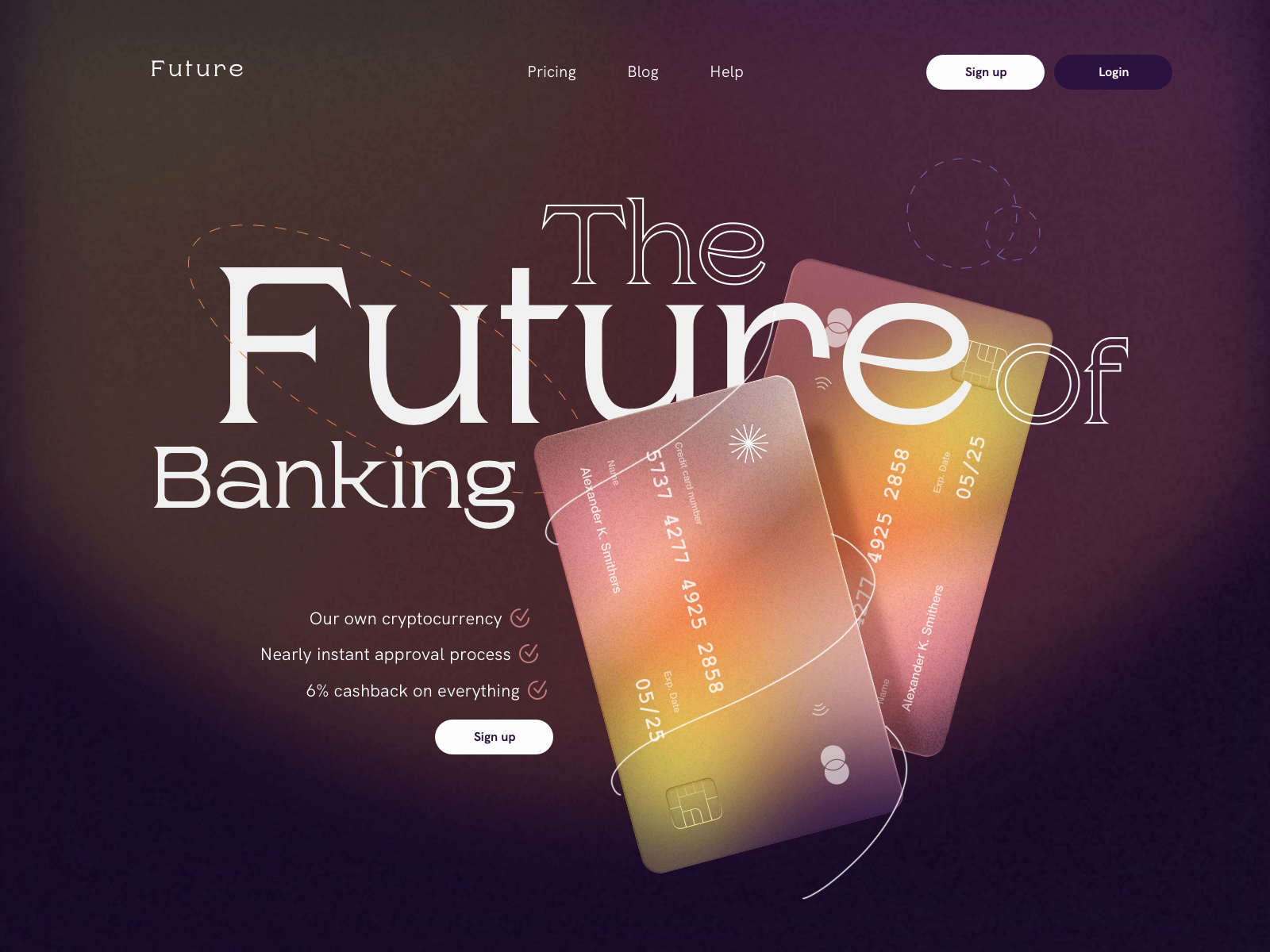 The Future Banking Website by Meeror Studio on Dribbble