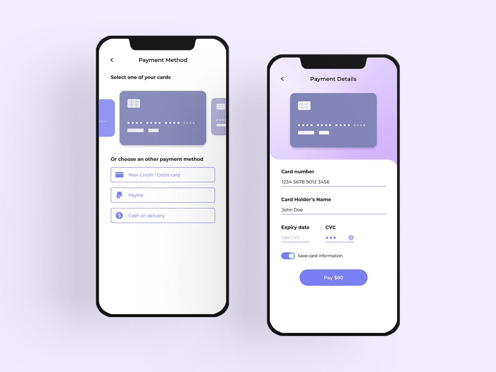 Daily UI 002 | Credit Card Checkout by Mel P. on Dribbble