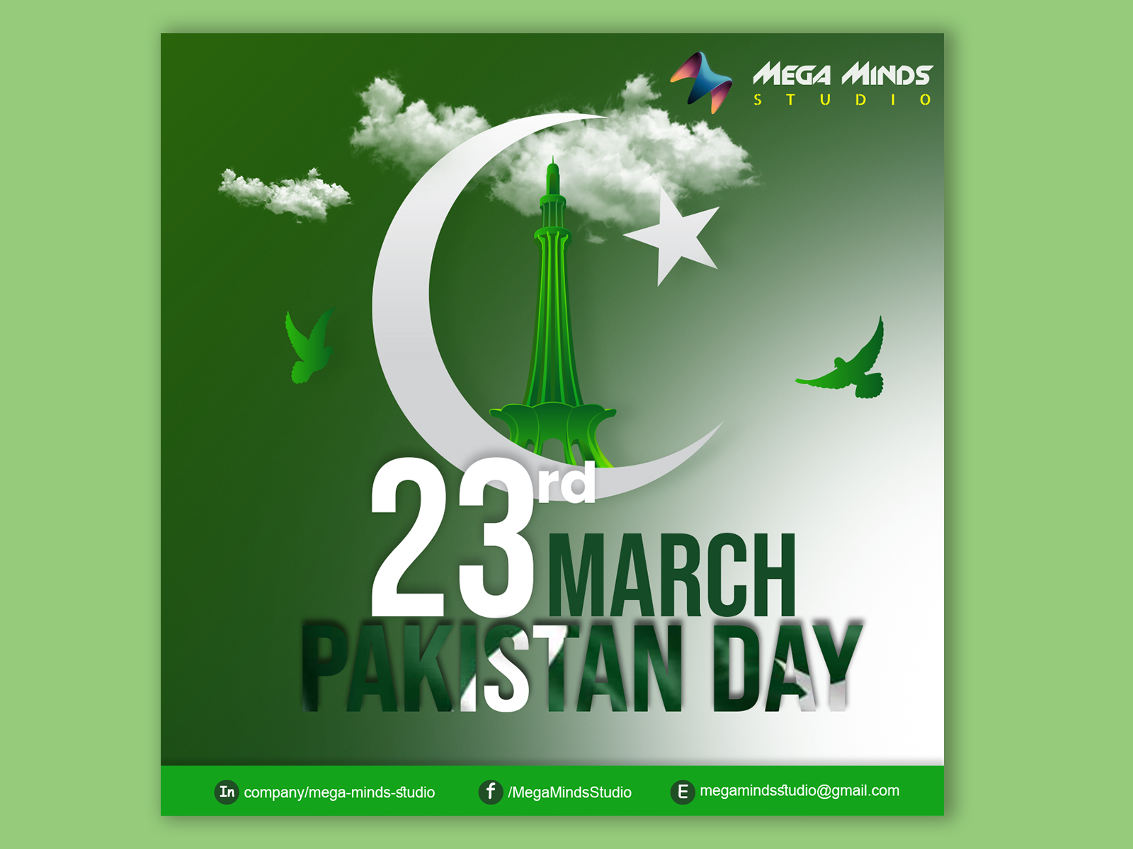 Pakistan Day poster by M. Ilyas Malik on Dribbble