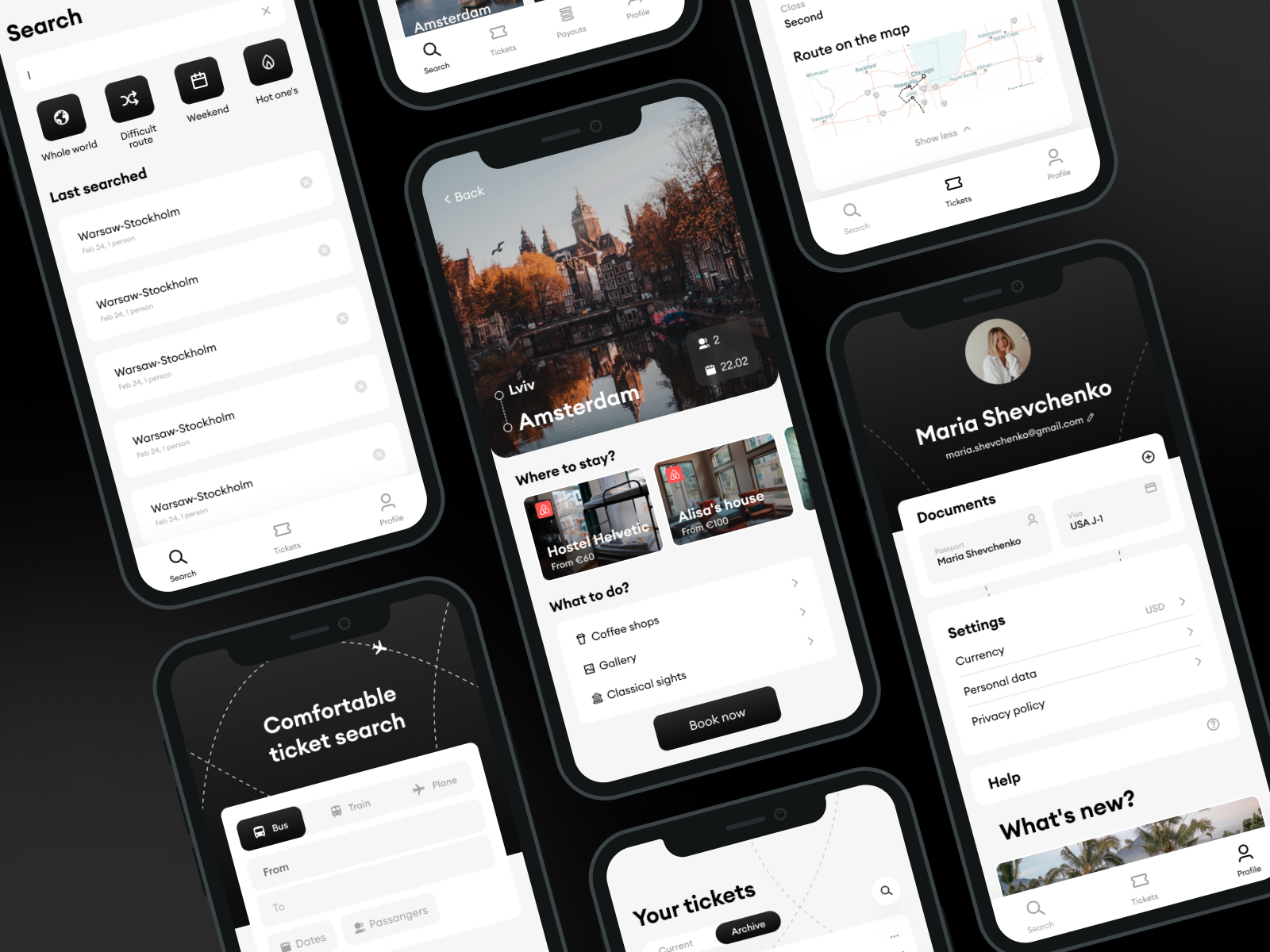 Routee. Travel app UI/UX design concept by Andrii Mazur🇺🇦 on Dribbble