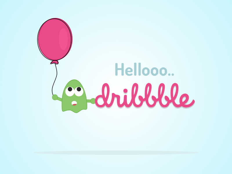 First Shot - Hellooo Dribbble by Ahmad Zikri on Dribbble
