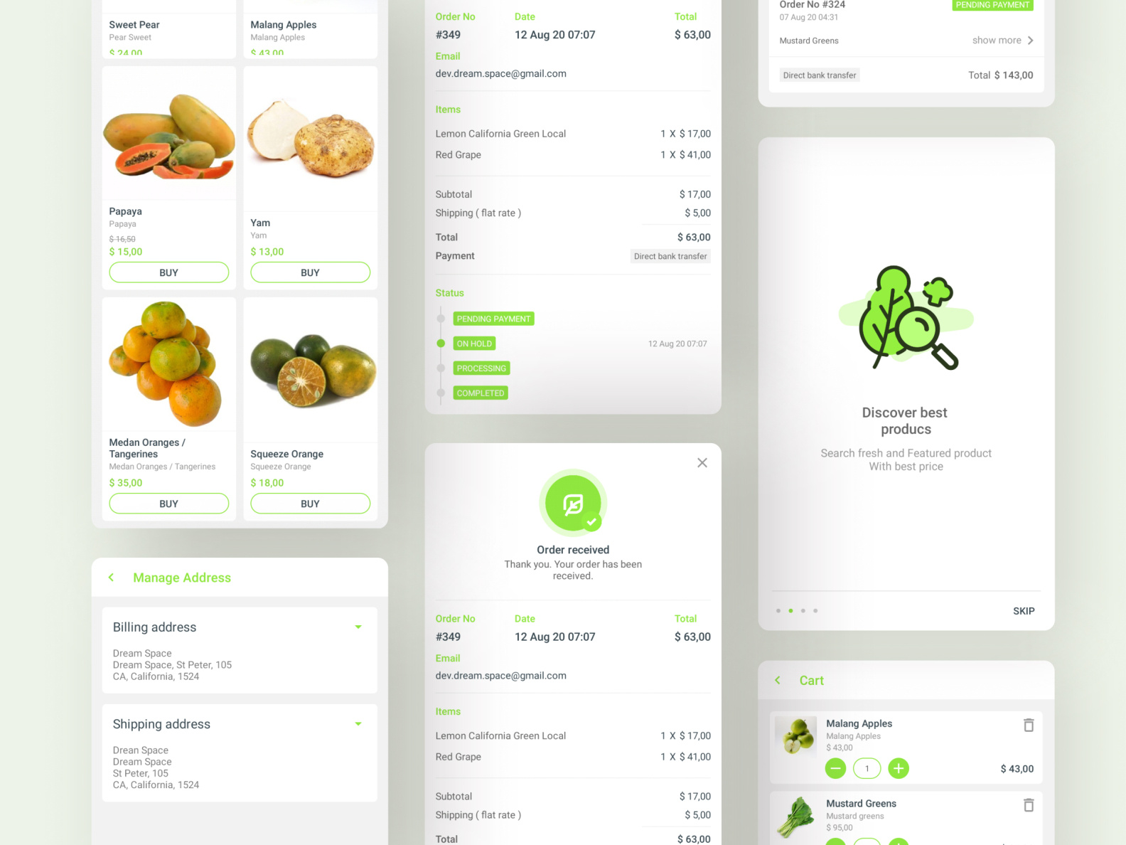 Fresy - Clean UI Layout by Muslim Sidiq on Dribbble