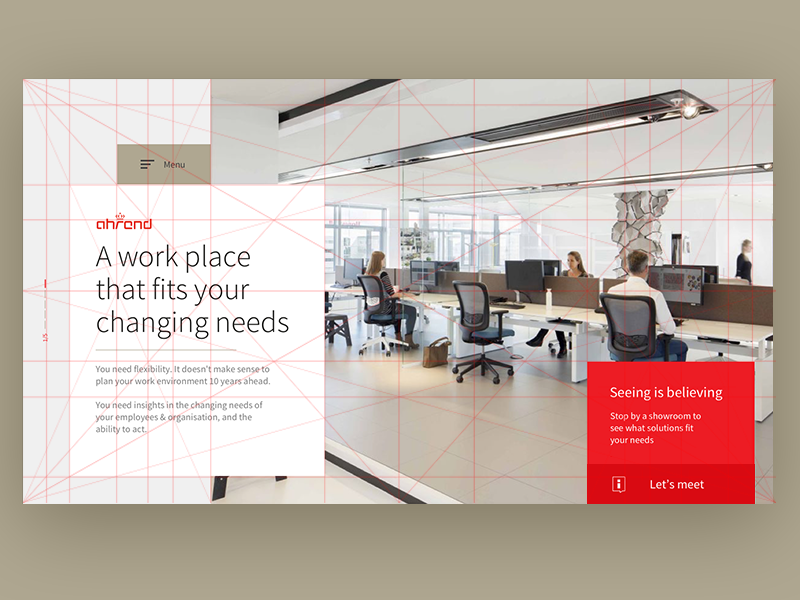 Grid Layout Landingpage by Ronald Vermeijs on Dribbble