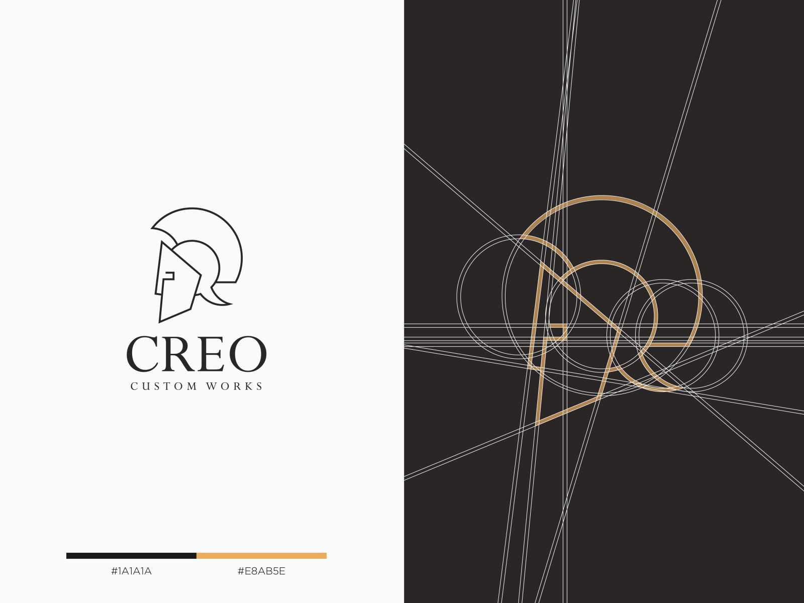 Creo Custom Works - Logo design by Saif-ur-rehman on Dribbble