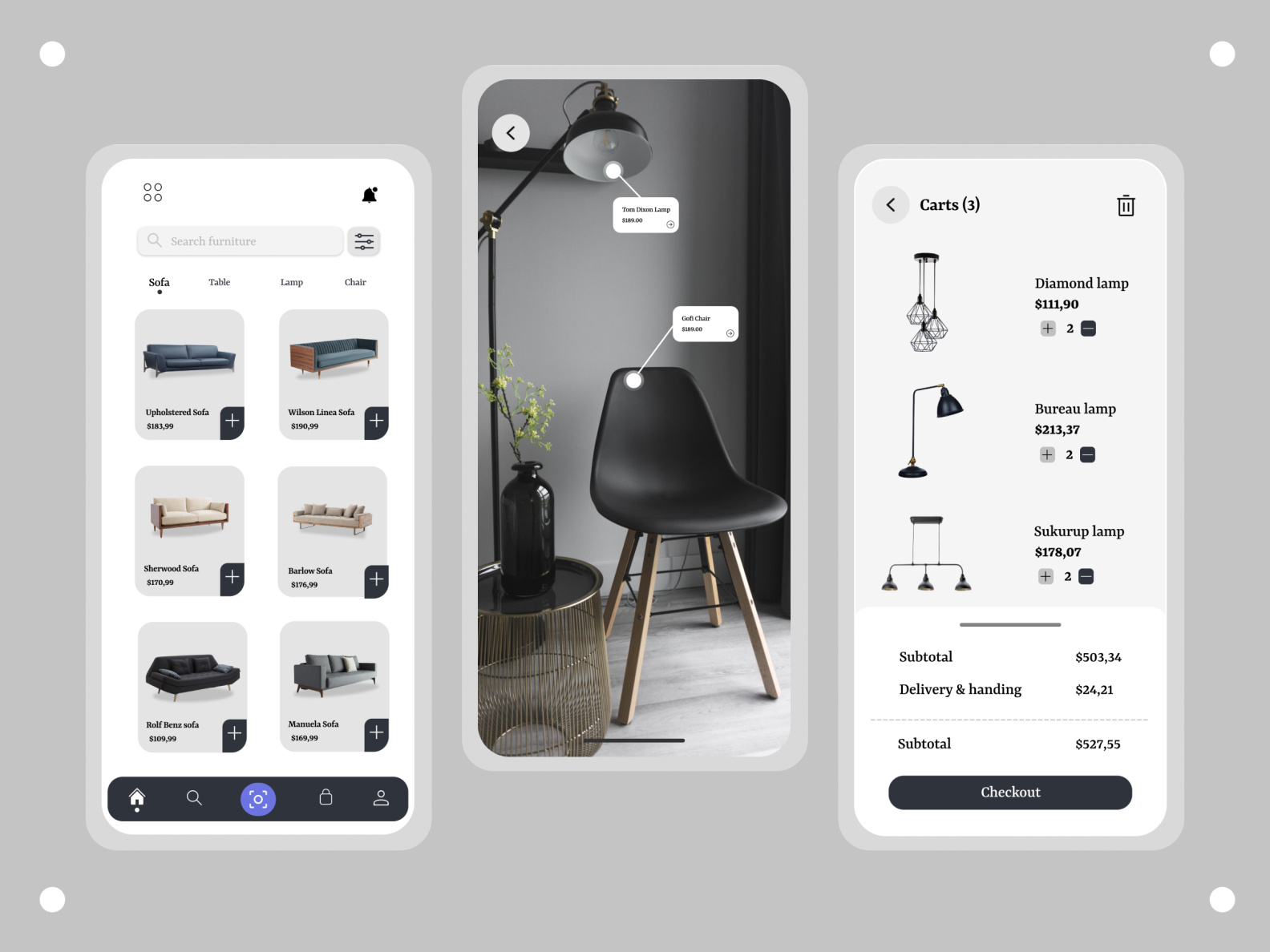 Furniture Application by Siti Khairani Nst on Dribbble