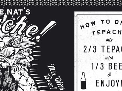 Tepache Label Detail by David Dalbey on Dribbble