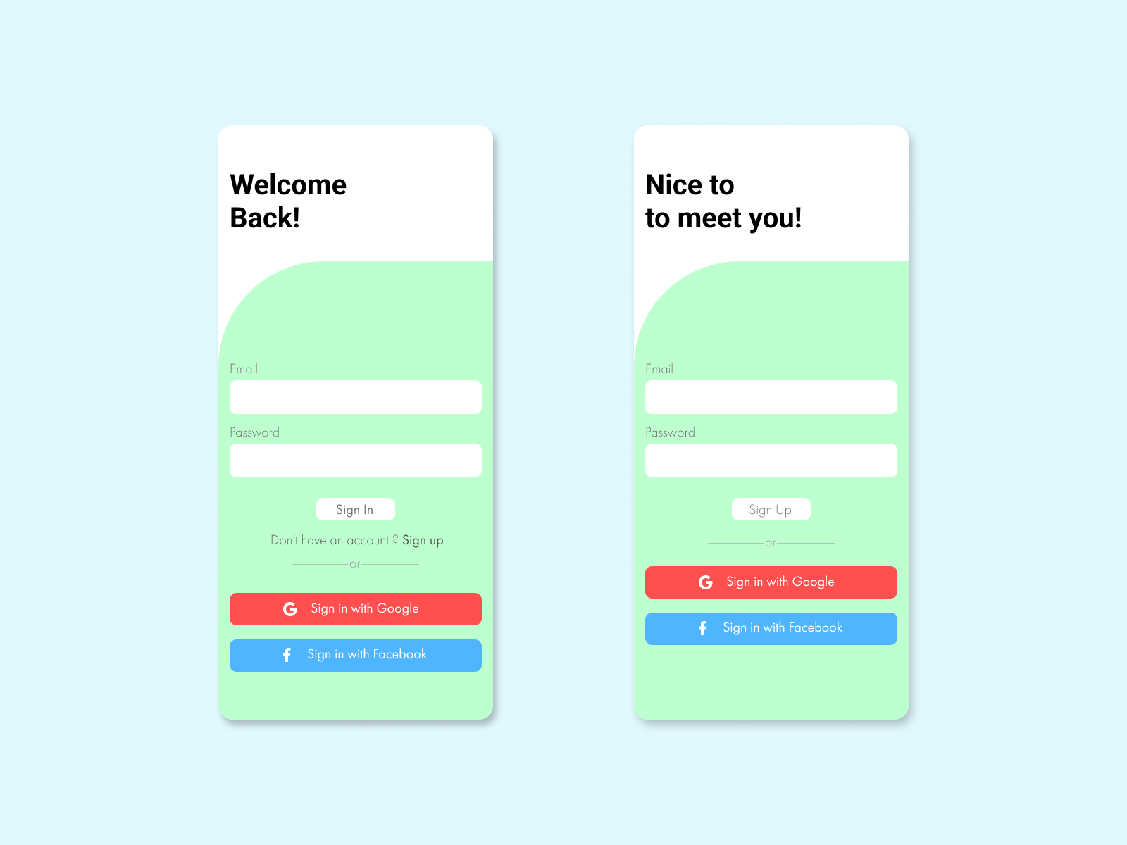 Sign up Interface design by Pakin.design on Dribbble