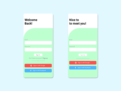 Sign up Interface design by Pakin P. on Dribbble