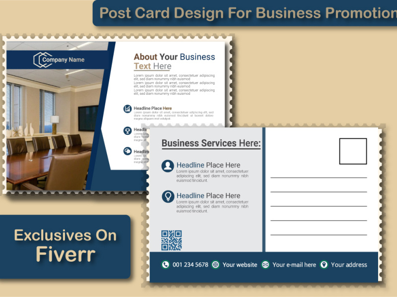 Post card design by Rajibpaul513 on Dribbble