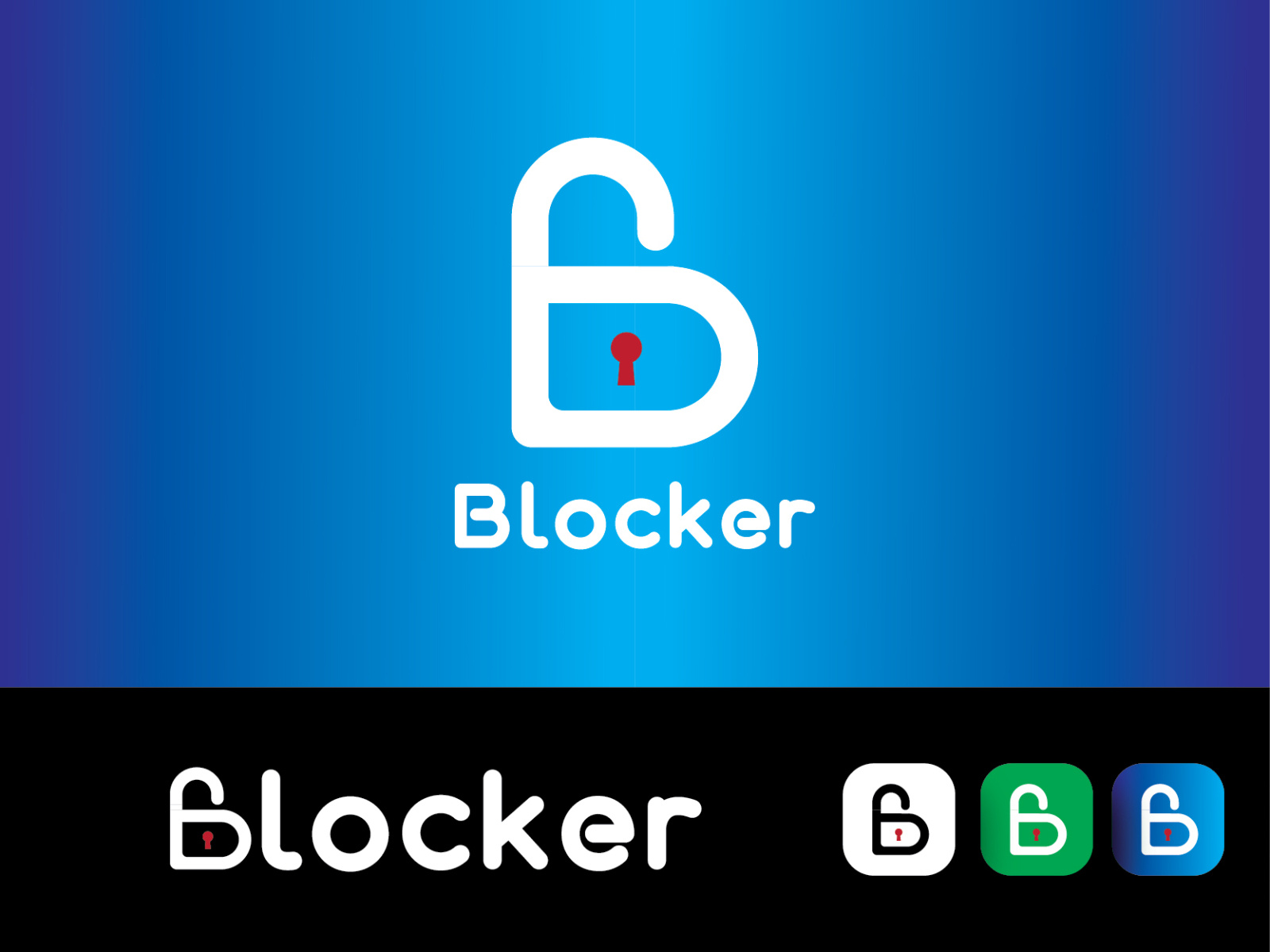 B Letter App Lock Logo Design by Mirza Amirul on Dribbble