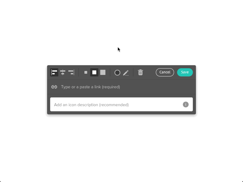 Toolbar color option animation by Michael Whitham for Cakemail on Dribbble