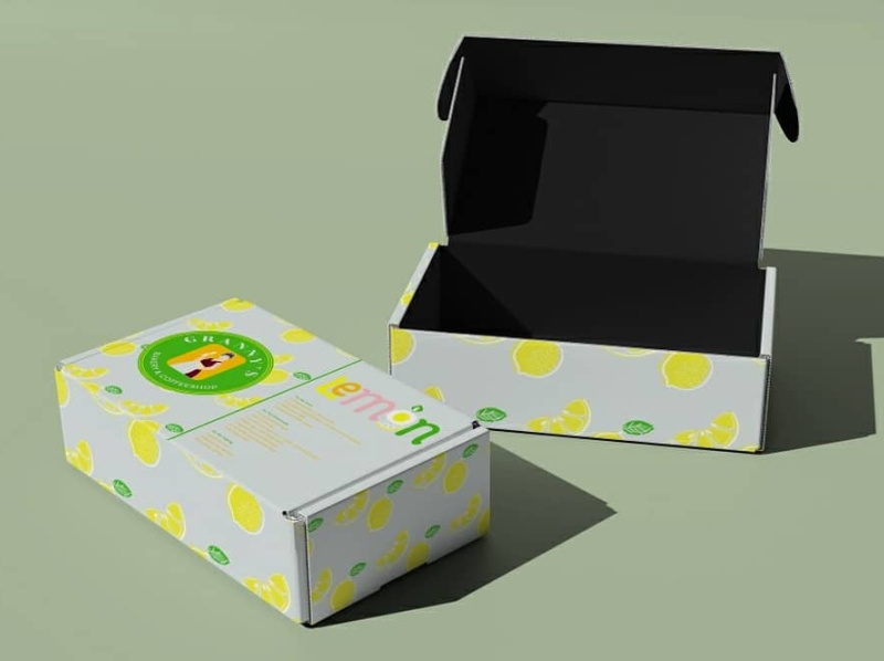 Lemon Pie Box Design by Vlada on Dribbble