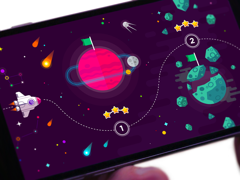 Space Game Map Selector by Loggia on Dribbble