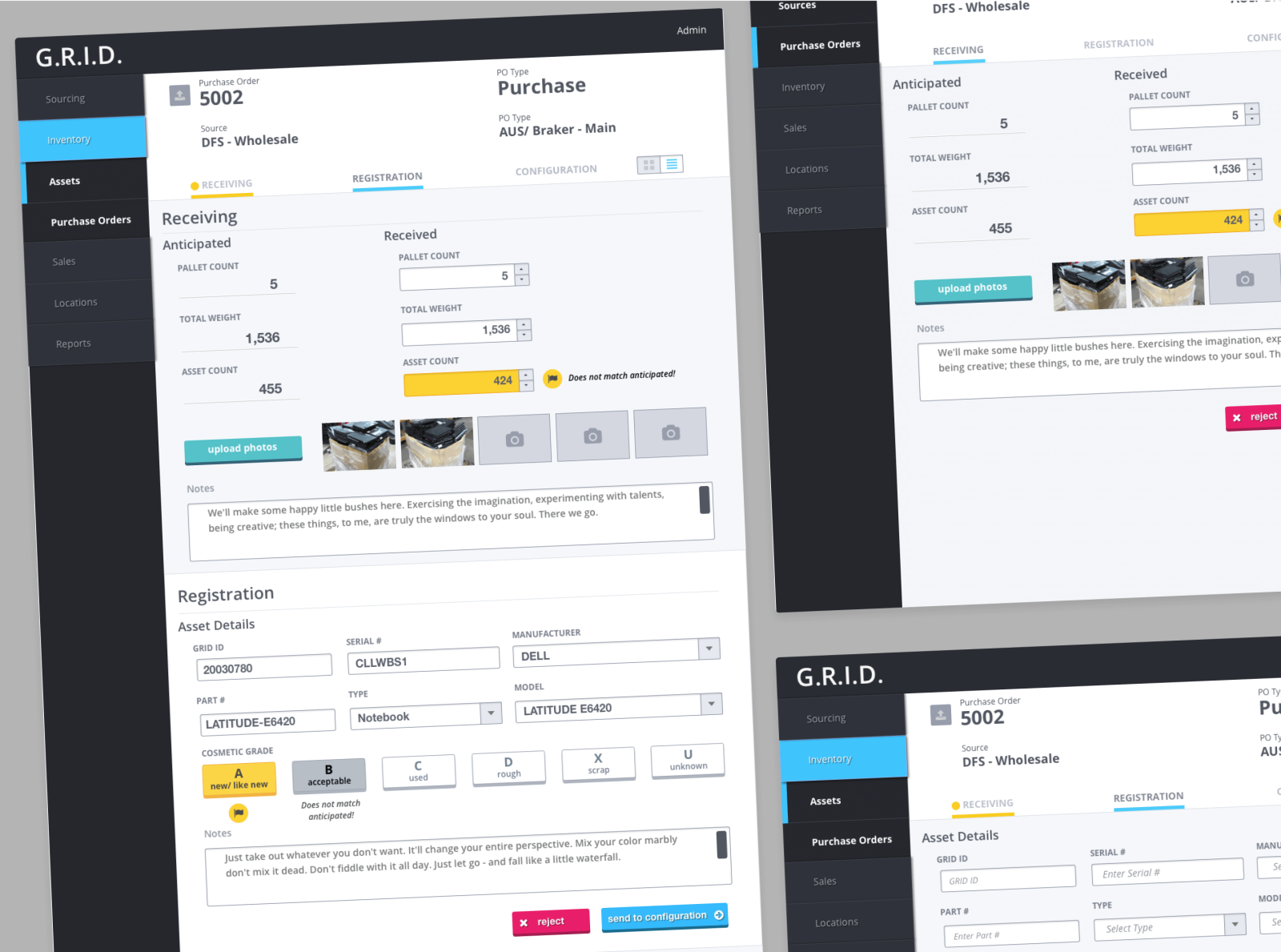 Global Resale Asset Logging Application by James Thompson on Dribbble