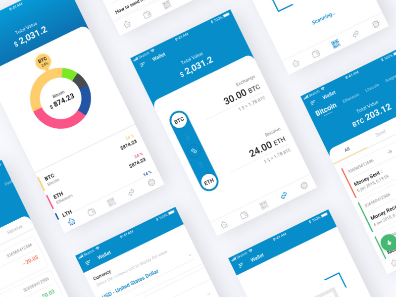 Wallet UI by Yudiz Solutions Ltd on Dribbble