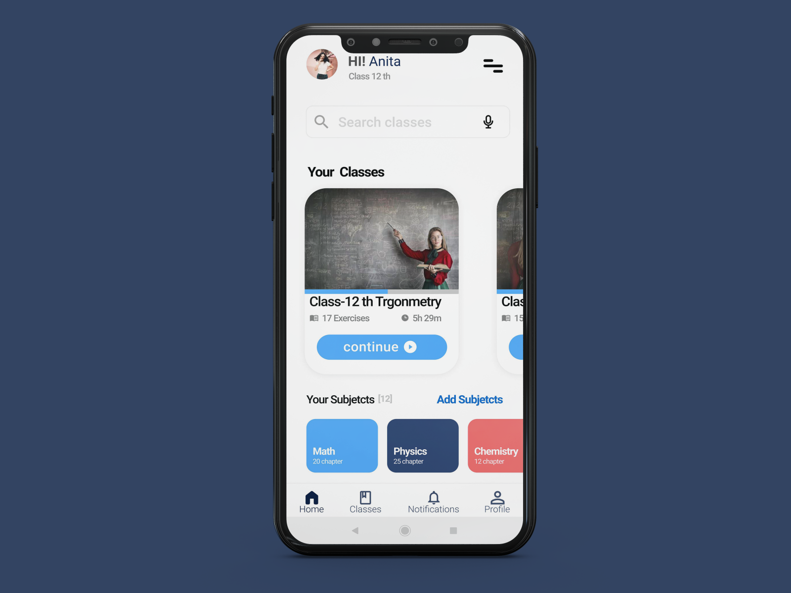 Educational app ui design by Akash Kumar on Dribbble
