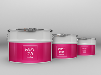 Paint Cans And Canisters Packaging Mock-Ups by Kheathrow Graphics on ...