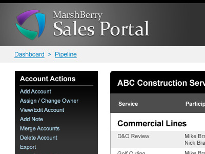 MB Sales Portal by Brad Colbow on Dribbble