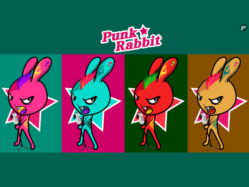 Punk rabbit by TinYu左左岸 on Dribbble