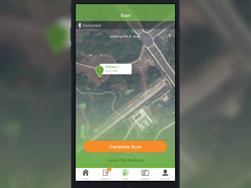 Field Map Scan Screen by Serkan Urhan on Dribbble