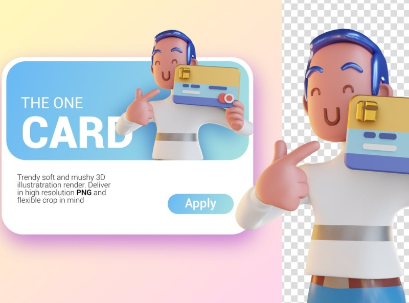 Member Card 3D Graphic by Steisi Vogli on Dribbble