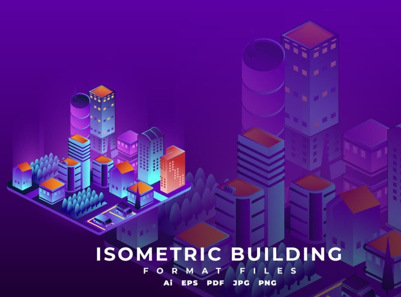 Isometric Building by Steisi Vogli on Dribbble