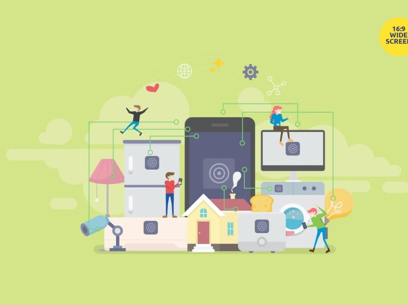 IOTA Smart Home Vector Concept Illustration by Steisi Vogli on Dribbble