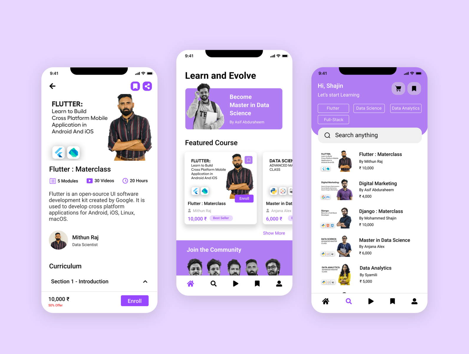 Techolas Technologies - E-Learning UI/UX Design by Mohammed Shajin on ...