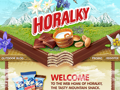 Horalky chocolate site by Balazs Nagy on Dribbble