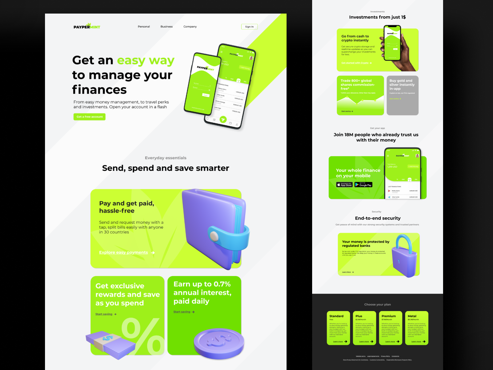 Fintech Company Website UI Design by Ozan Karaçanta on Dribbble