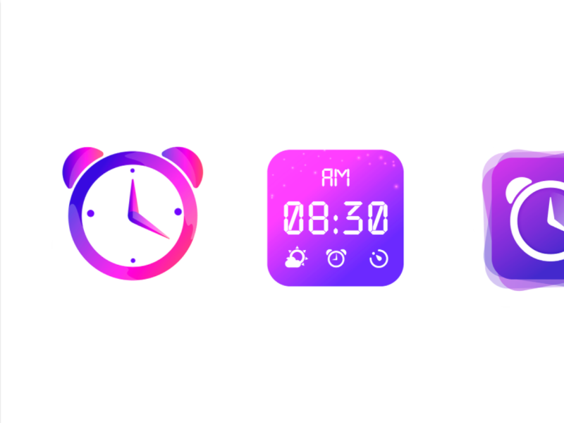 Alarm App Icon Design by Waleed Tahir on Dribbble